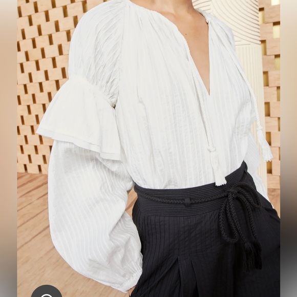 Ulla Johnson | Tops | Ulla Johnson Concetta Tie Neck Blouse | Poshmark
